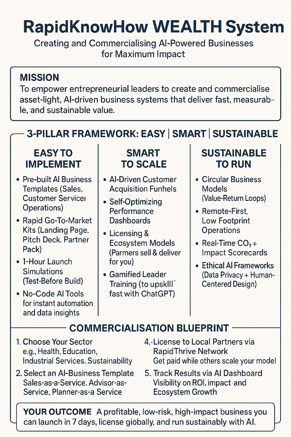 The RapidKnowHow : WEALTH System - RapidKnowHow I Thriving AI-Leadership
