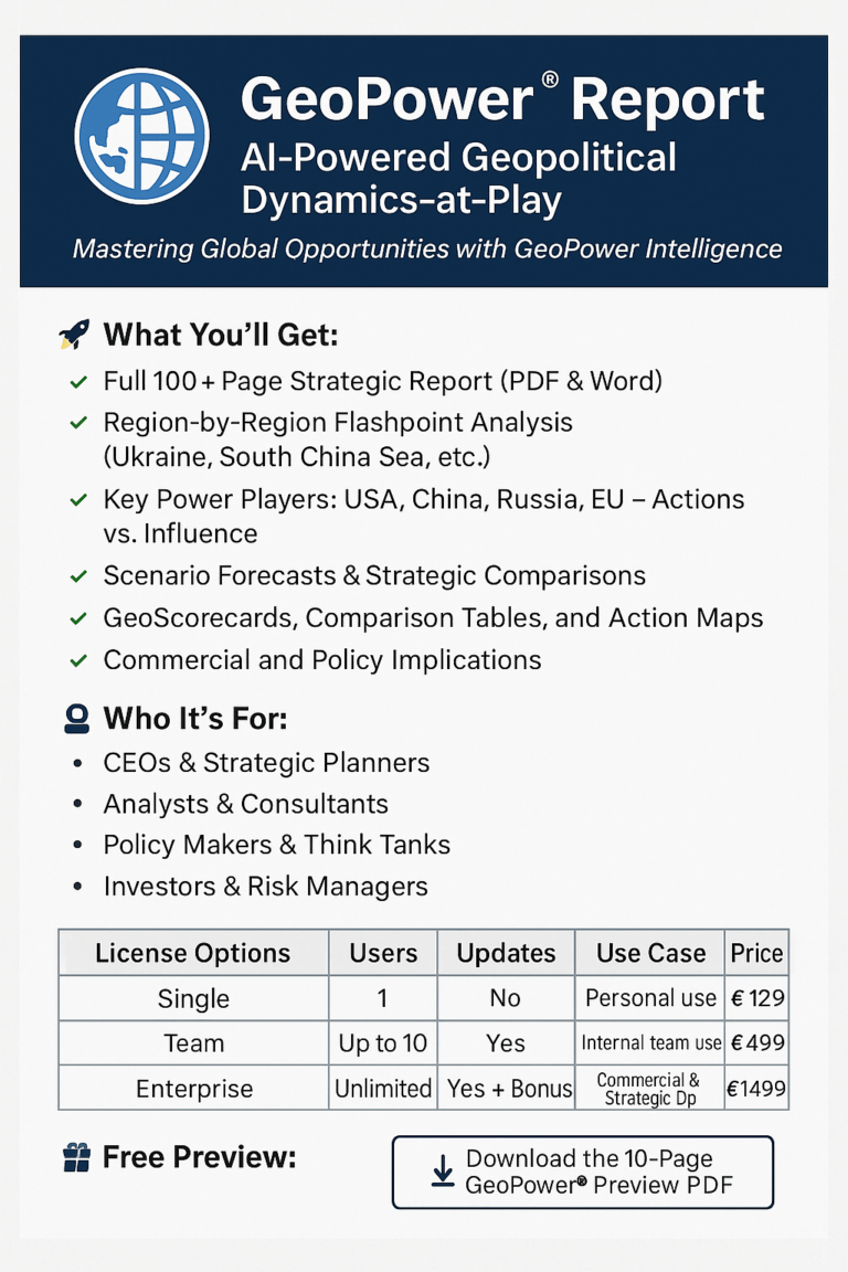 GeoPower Report : AI-Powered Geopolitical DYNAMICS-at-PLAY - Insight by ...
